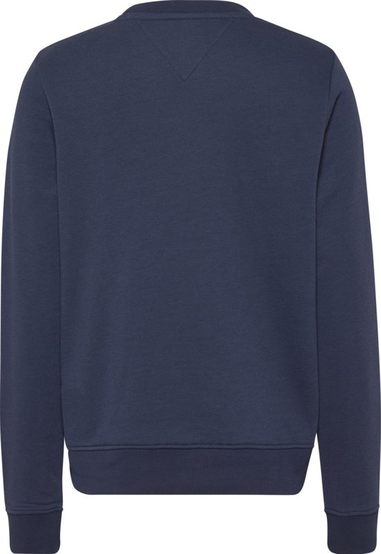Tommy Jeans - Dames Sweaters Reg Serif Linear Sweater - Blauw - Maat XL ...