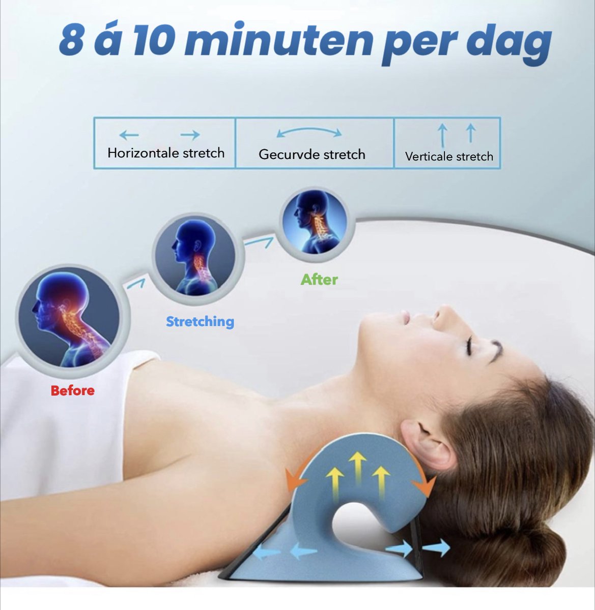 Nekstretcher - Nek massagekussen - Nekkussen - Nieuwste model 23S ...