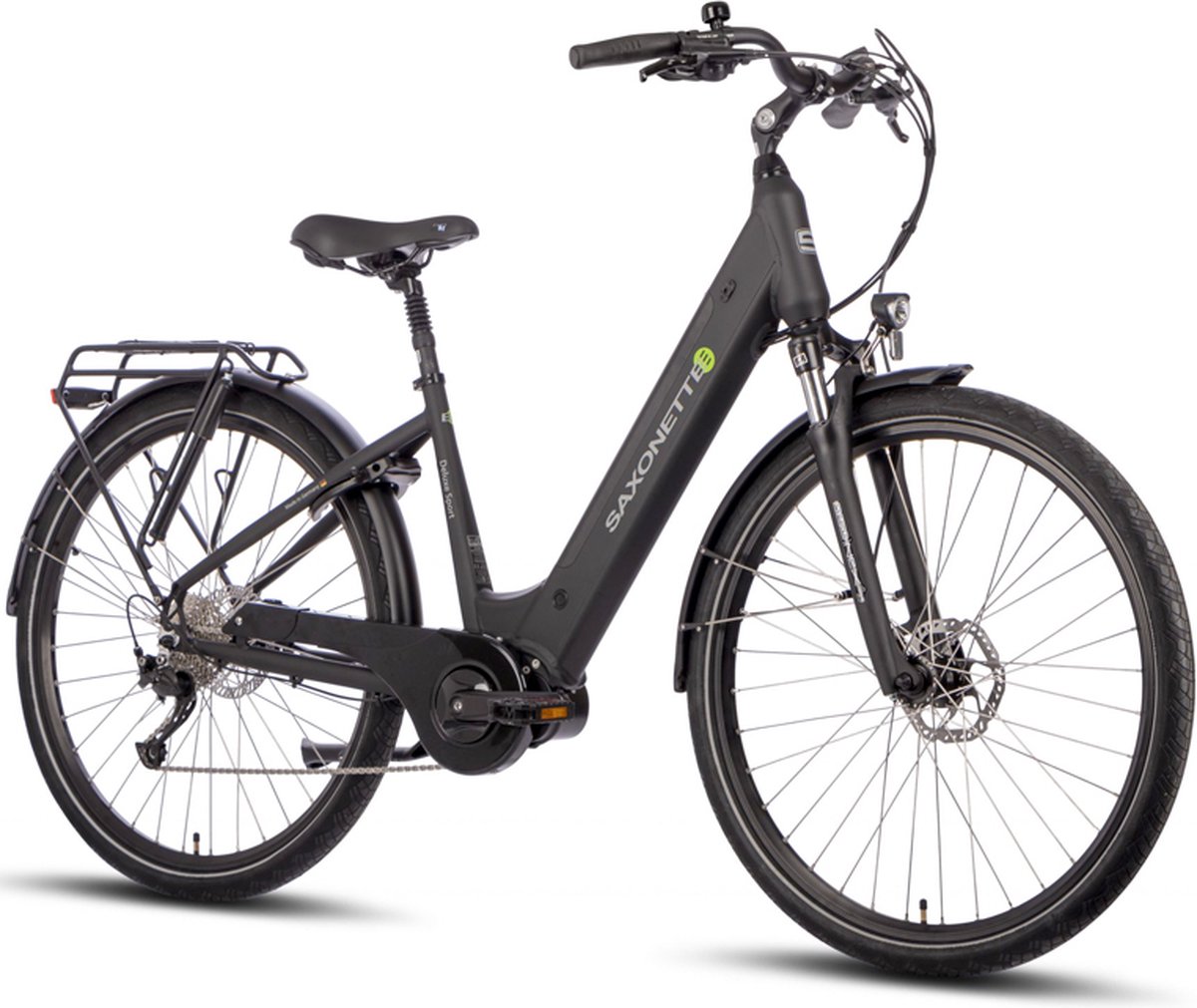 Elektrische damesfiets, Deluxe Sport, MM, 50 cm, 9 sp, donkerblauw | bol