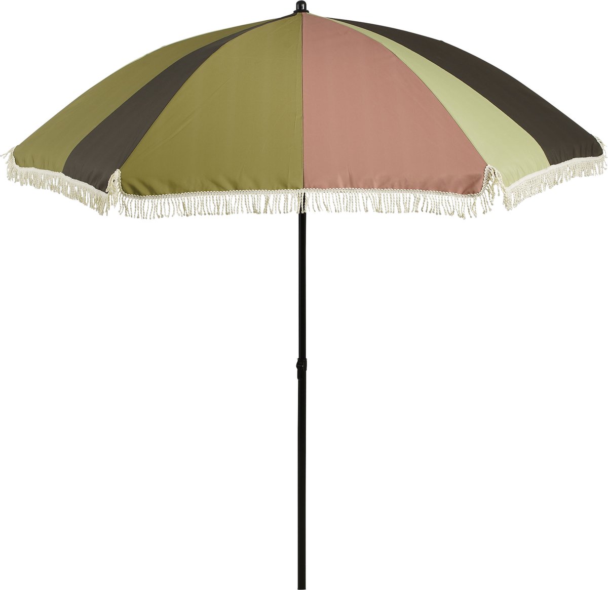 In The Mood Collection Parasol Gestreept - H238 x Ø220 cm - Groen | bol.com