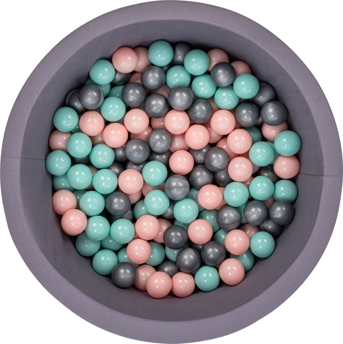 Ballenbak babys - Grijs - 150 ballen in de kleuren Mint, Grijs en Roze ...