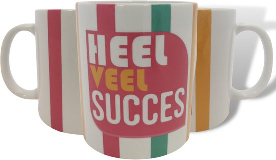 Mok Heel veel succes | Succes cadeau | Succes wensen | Afscheid collega | Fotofabriek... | bol.com