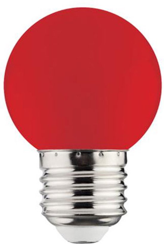 LED Lamp - Rood Gekleurd - E27 Fitting - 1W | bol