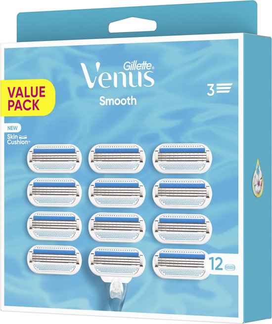 Gillette Venus Scheermesjes Smooth - 12 Navulmesjes - Gladde ...