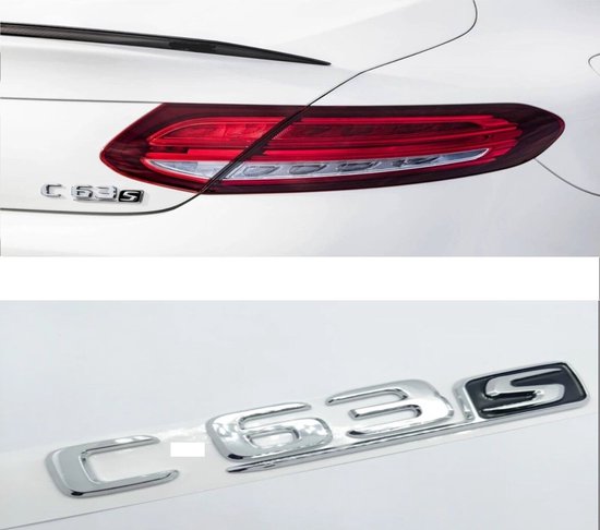 Chrome C63S Sticker Letters Badge voor kofferbak | bol