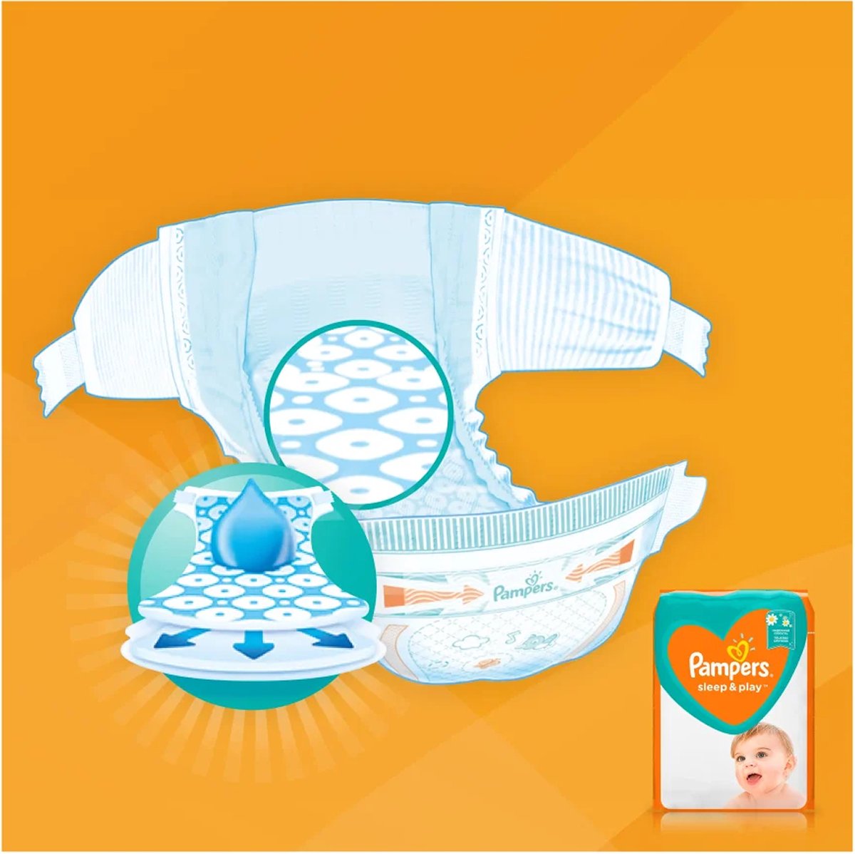 Pampers Sleep & Play maat 4 - 14 Stuks | bol.com