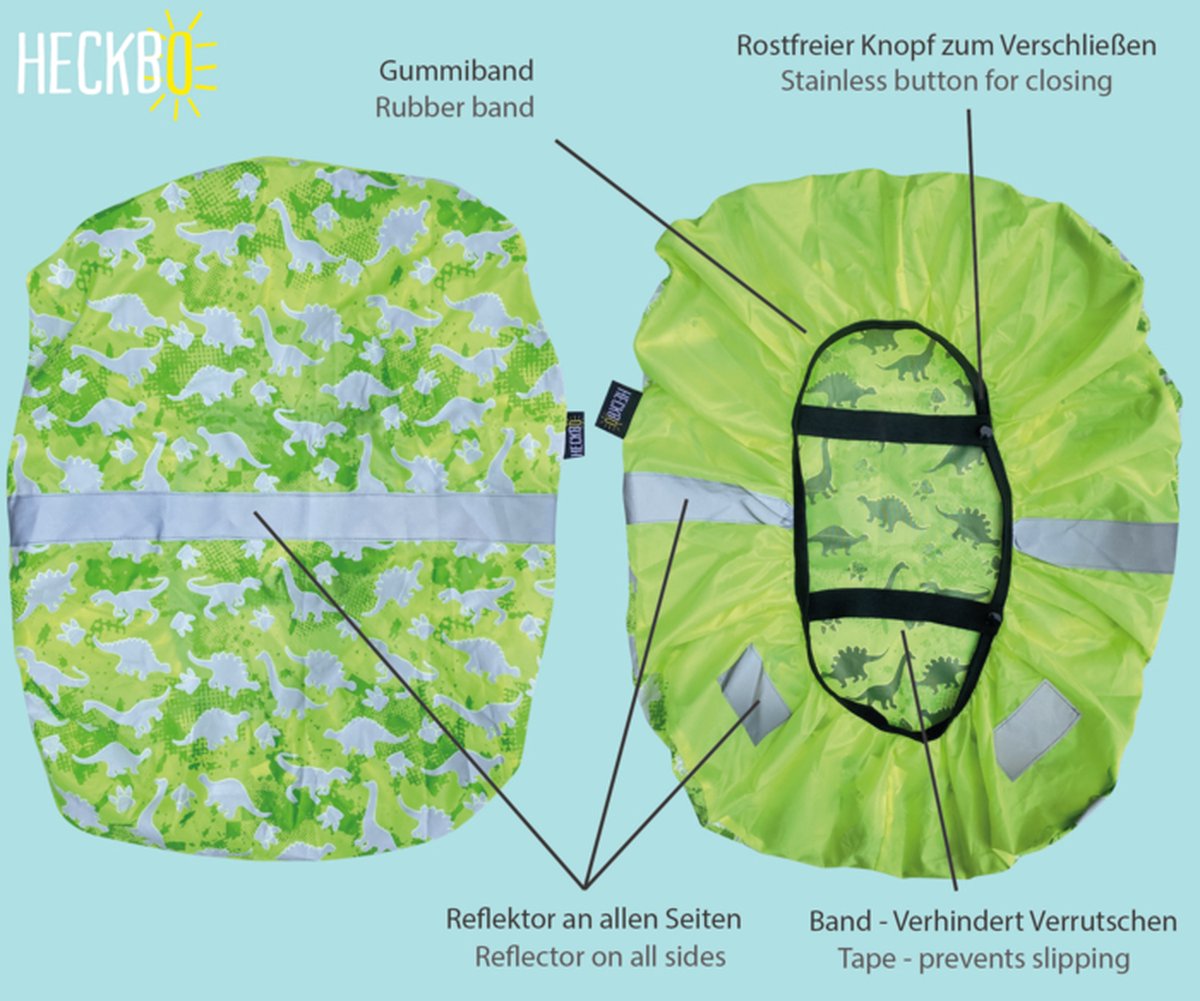 Magic Dino schooltas-rugzak regenhoes voor kinderen | bol.com