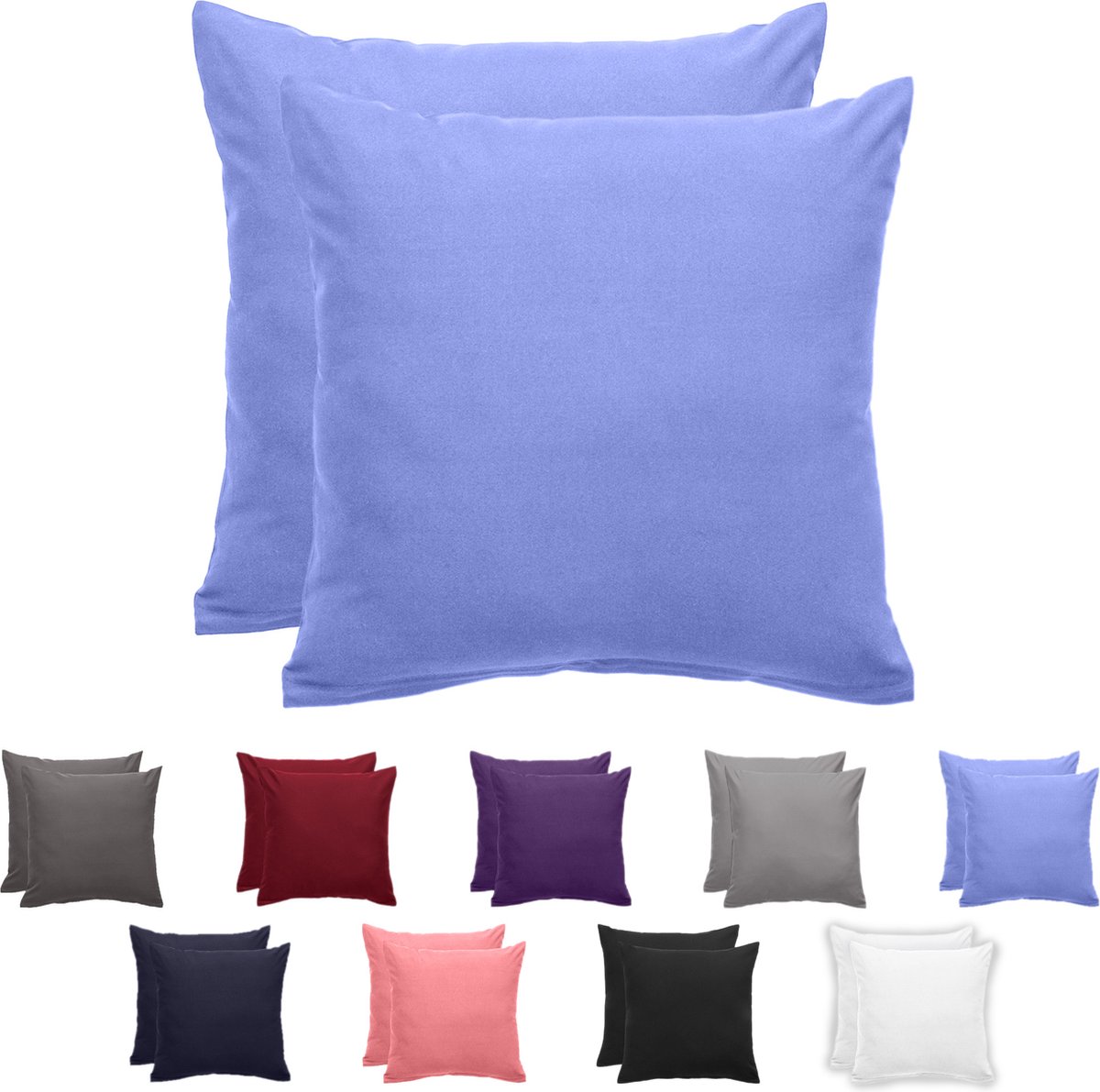 Komfortec Set van 2 Premium Kussenslopen 60x60 cm - Superzachte ...