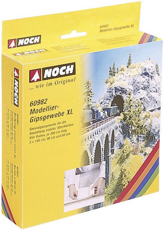 NOCH 60982 Gipsverband Aluminium-grijs 4 stuk(s) | bol
