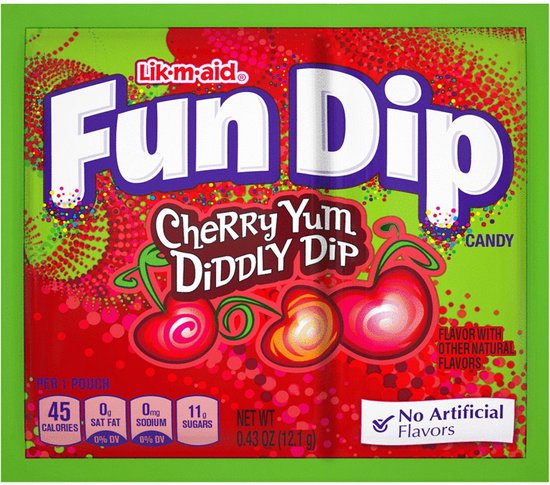 Fun Dip Cherry Yum Diddly Dip 1x12g | bol.com