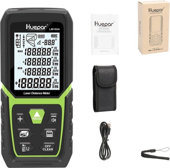Laser Afstandsmeter 100M | Laser Afstand Meter | Afstandsmeter ...