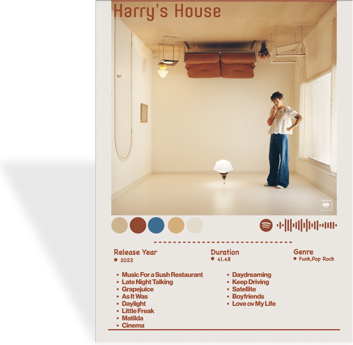 Harry Styles Poster (Niet ingelijst) - Harry's House Album Cover Poster ...