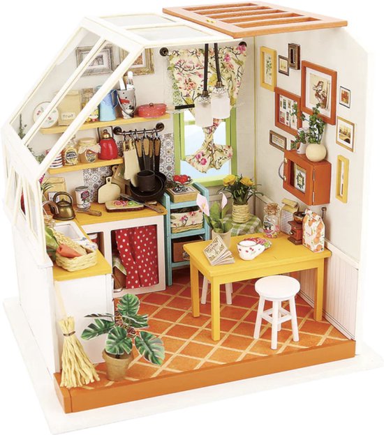 Robotime - Jason's kitchen - Modelbouw - Modelbouwpakket - 3D puzzel ...