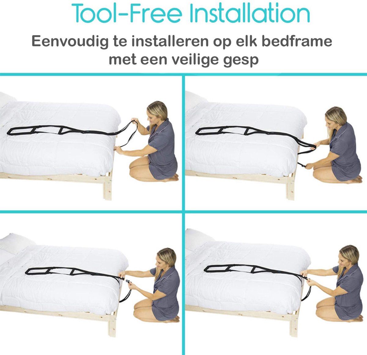 Bedtouwladder - Stevige - duurzaam - opstaan zonder vreemde hulp ...