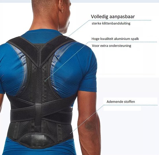 Mastni Rugbrace - Rugcorrector -Verstelbare Houding Corrector voor ...