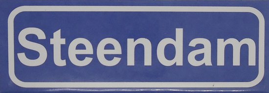 Koelkast magneet plaatsnaambord Steendam. | bol