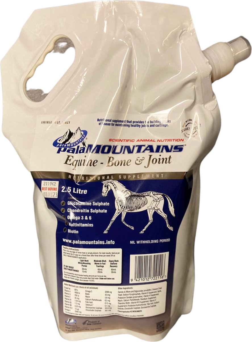 palaMOUNTAINS® EQUINE BONE & JOINT - Paardenvoeding - Paardensupplement 2,5L - Soepele... | bol.com