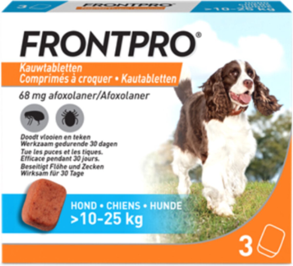 Frontpro Hond L 10-25 kg 3 tabletten | bol
