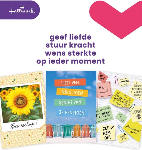 Hallmark set wenskaarten, A4 zakelijke momenten, pak van 8 stuks | bol