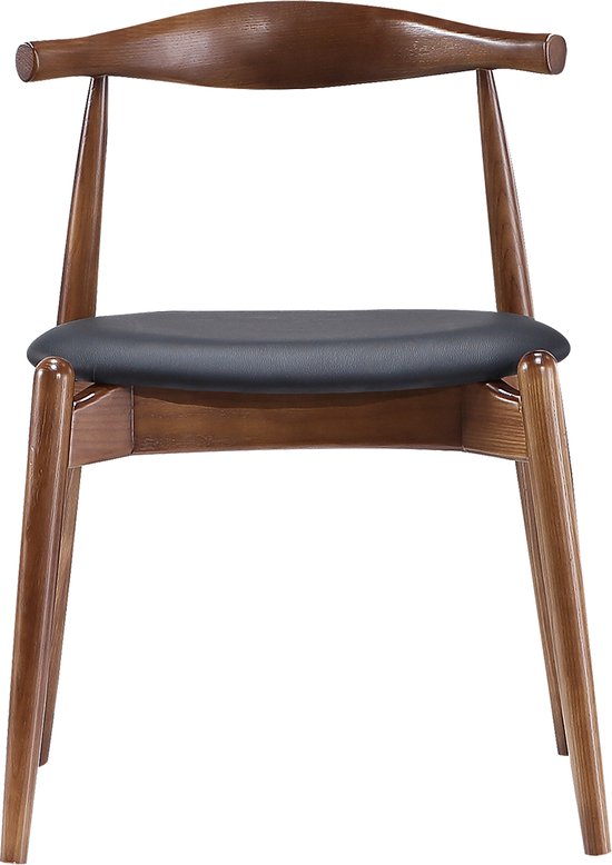 Elbow Chair | Walnoot Finish | Scandinavisch Design | Stapelbare Stoel ...