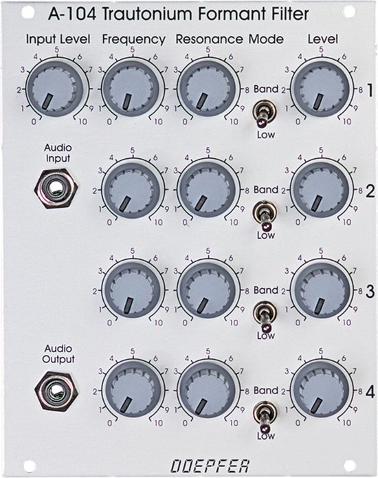 Doepfer A-104 Trautonium formant Filter - Filter modular synthesizer | bol