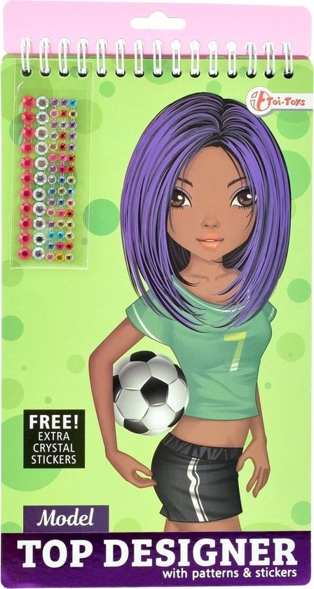 Top Designer Schetsboek Met Stickers En Diamanten - Top Model ...