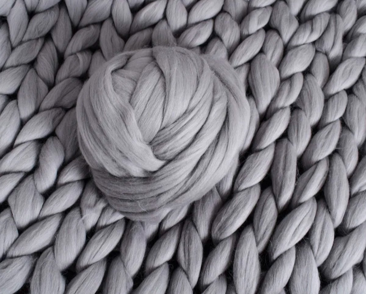 Chunky garen Merino wol garen Wol rove Arm breigaren - Giant yarn - 3 ...