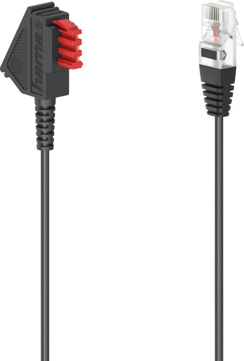 Hama DSL Aansluitkabel [1x Telefoonstekker Duitsland (TAE-F) - 1x RJ45 ...