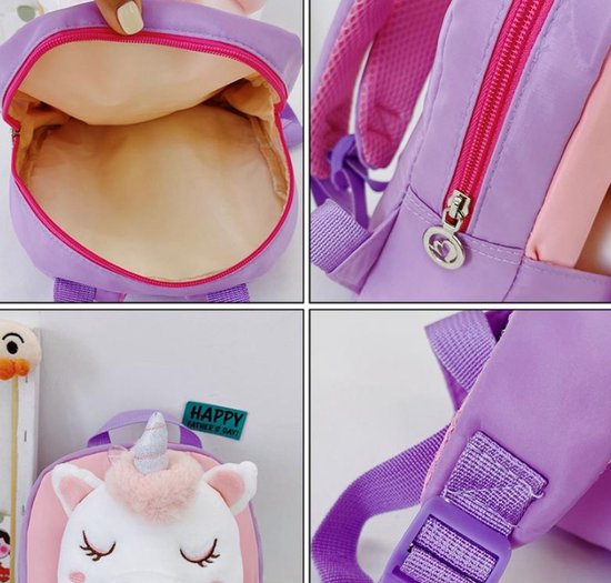 Kinder-, peuter-, kleuter rugtas - Meisjes - Unicorn Knuffel rugtas ...
