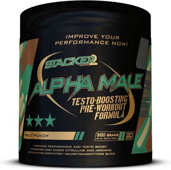 Stacker 2 Alpha Male Pre-Workout - 20 servings - Lemon | bol