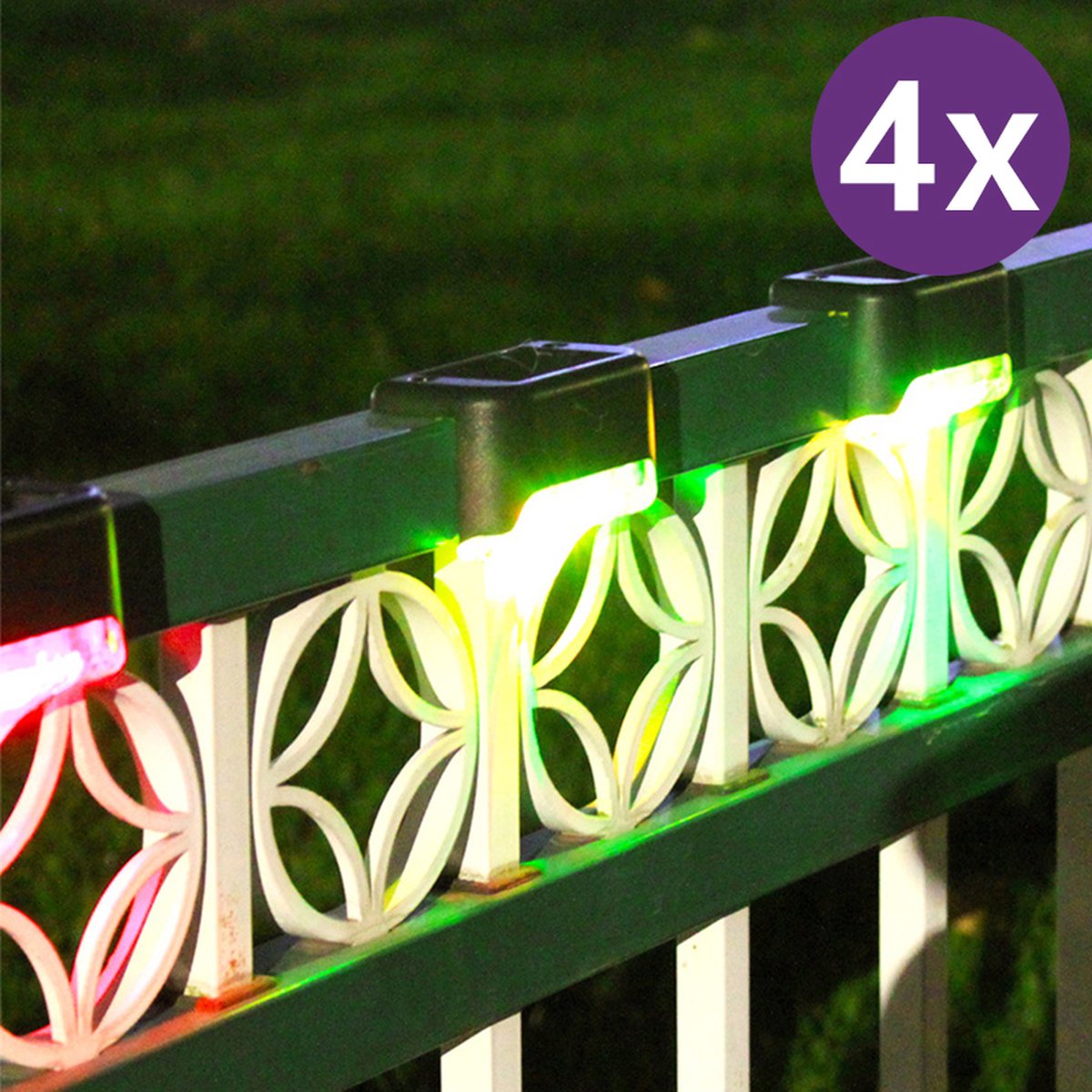 4 Stuks Tuinverlichting op zonne-energie - LED Buitenverlichting -IP65 ...