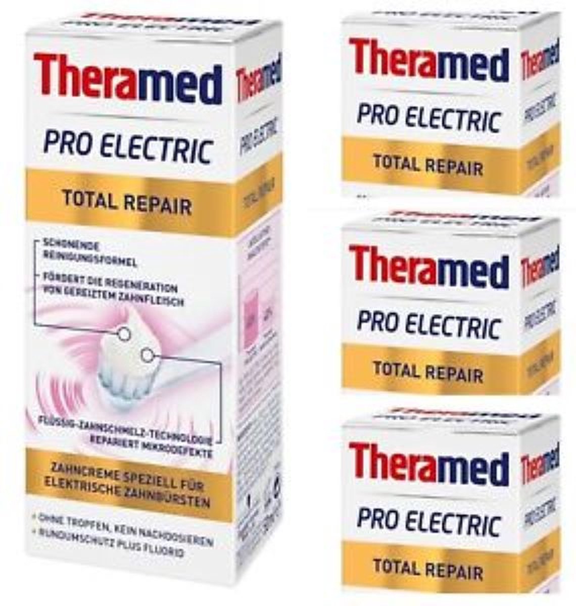 Theramed Tandpasta Pro Electric Total Repair - Voordeelverpakking 4 x ...