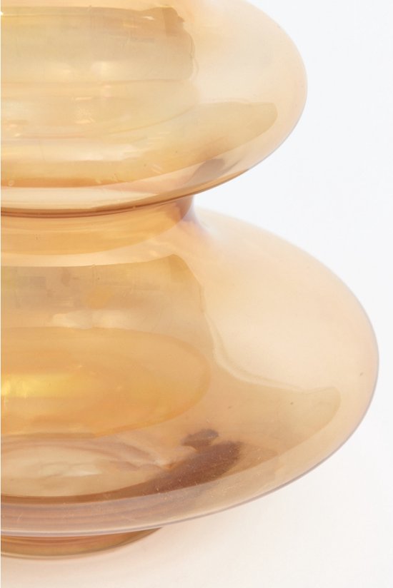 Light & Living Vaas Niana - Glas - Beige/Creme/Oranje - 19 x 36 x 19 cm ...
