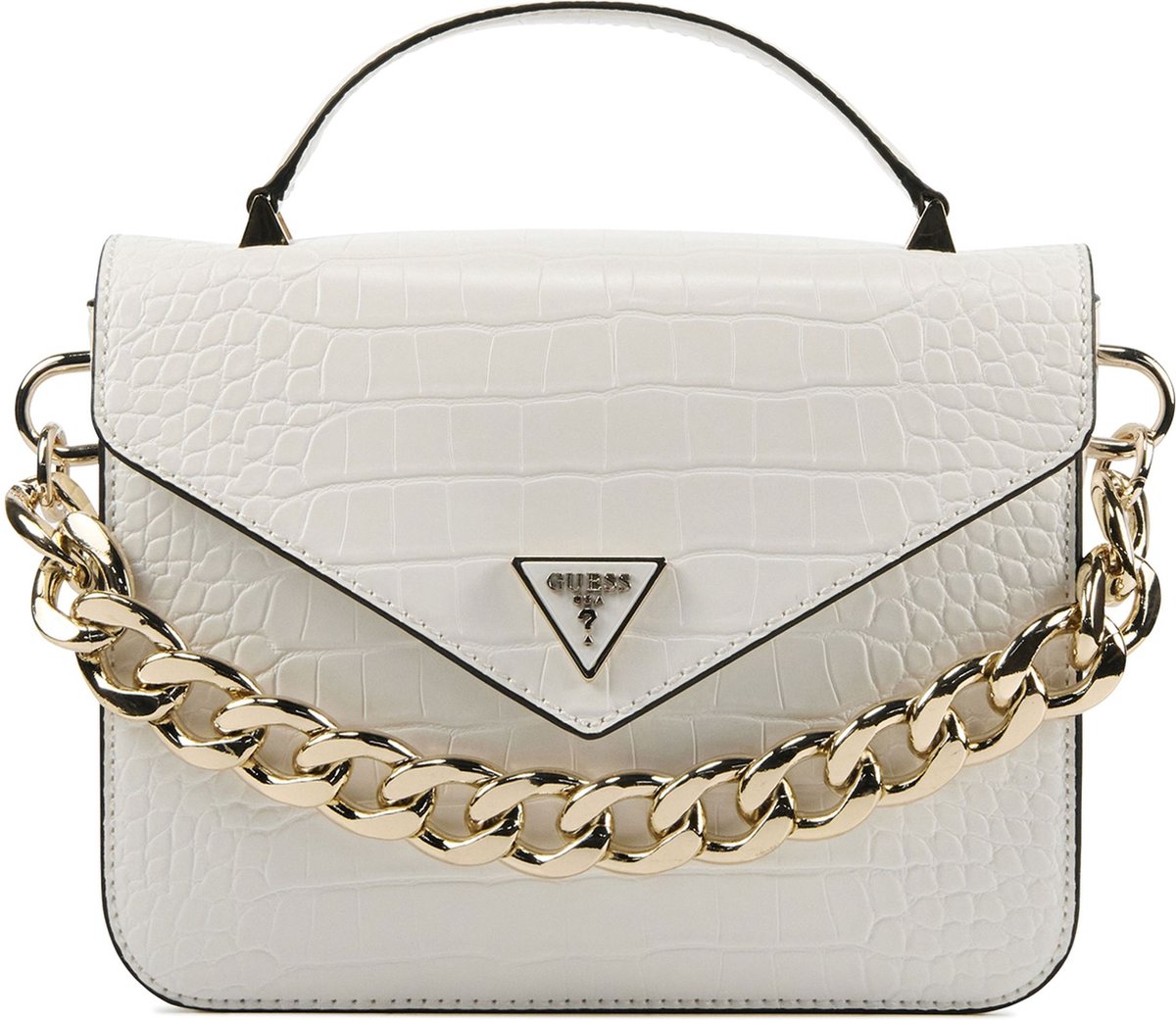 GUESS Crossbodytas Dames / Handtas - - Leer - retour top handle - Wit | bol.com