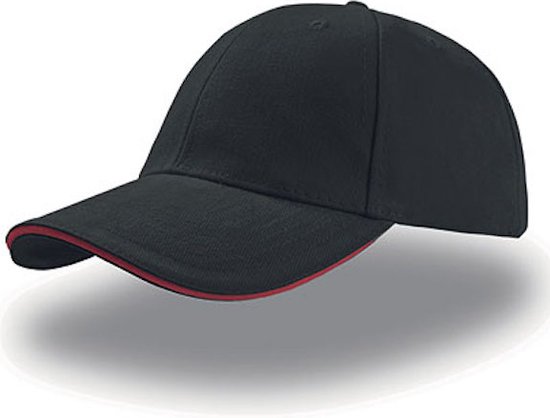 Atlantis 'Liberty Sandwich Cap' Zwart/Rood | bol