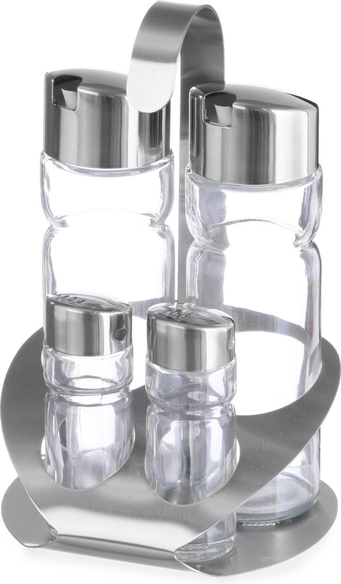 Hendi Menage 4 Dlg Luxe Olie - Azijn - Peper - Zout 465356 | bol
