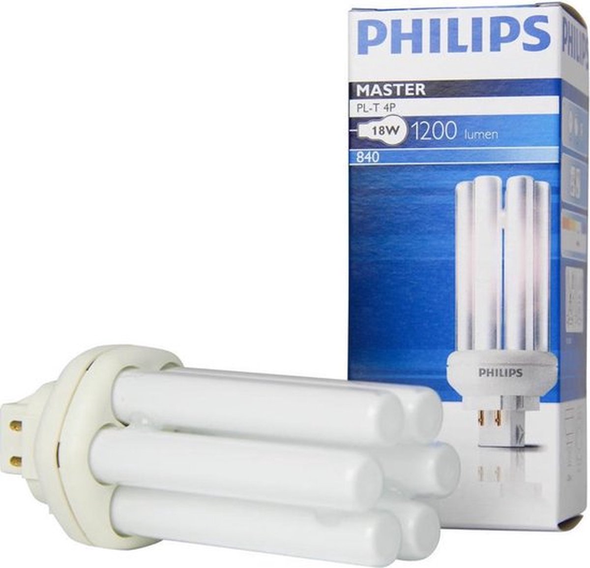 Philips PL-T 18W 840 4P MASTER Koel Wit - 4-Pins 2 stuks | bol