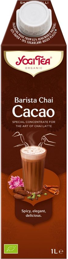 Yogi Tea Barista Chai Cacao - Pak van 1 liter kant-en-klare Kruidenthee ...