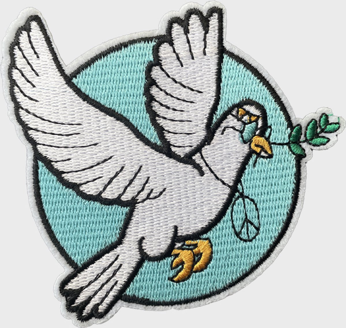 Hippie Duif - Strijkpatch - Strijkapplicatie - Strijkembleem | bol