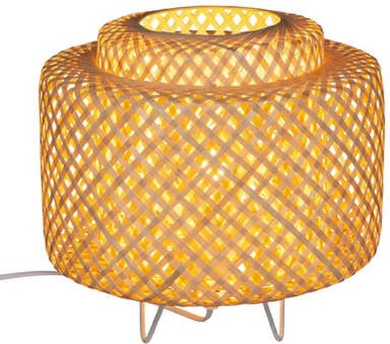 bamboe tafel lamp sfeer verlichting boho style | bol