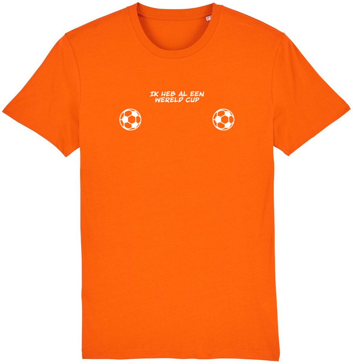Ik heb al een wereld cup Rustaagh unisex t-shirt XS - Oranje shirt ...