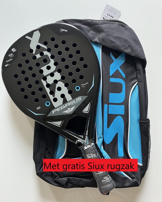 Siux Pegasus 1K Limited Edtion Padel racket met gratis Siux rugzak ...