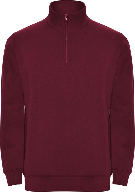 Donker Rode sweater met halve rits model Aneto merk Roly maat XL | bol