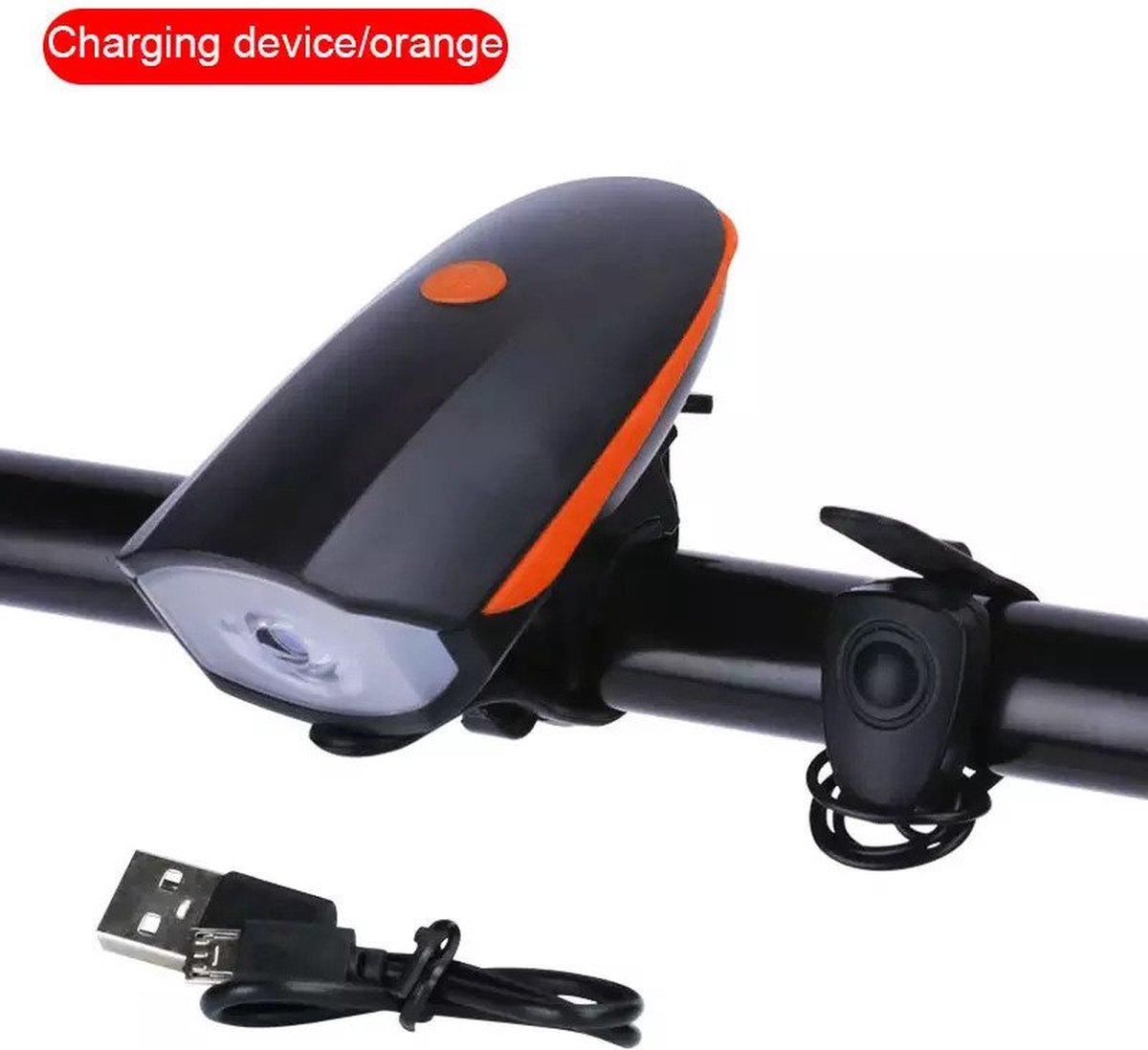 Fietsverlichting USB Oplaadbaar Met Elektrische Fietsbel - Led ...