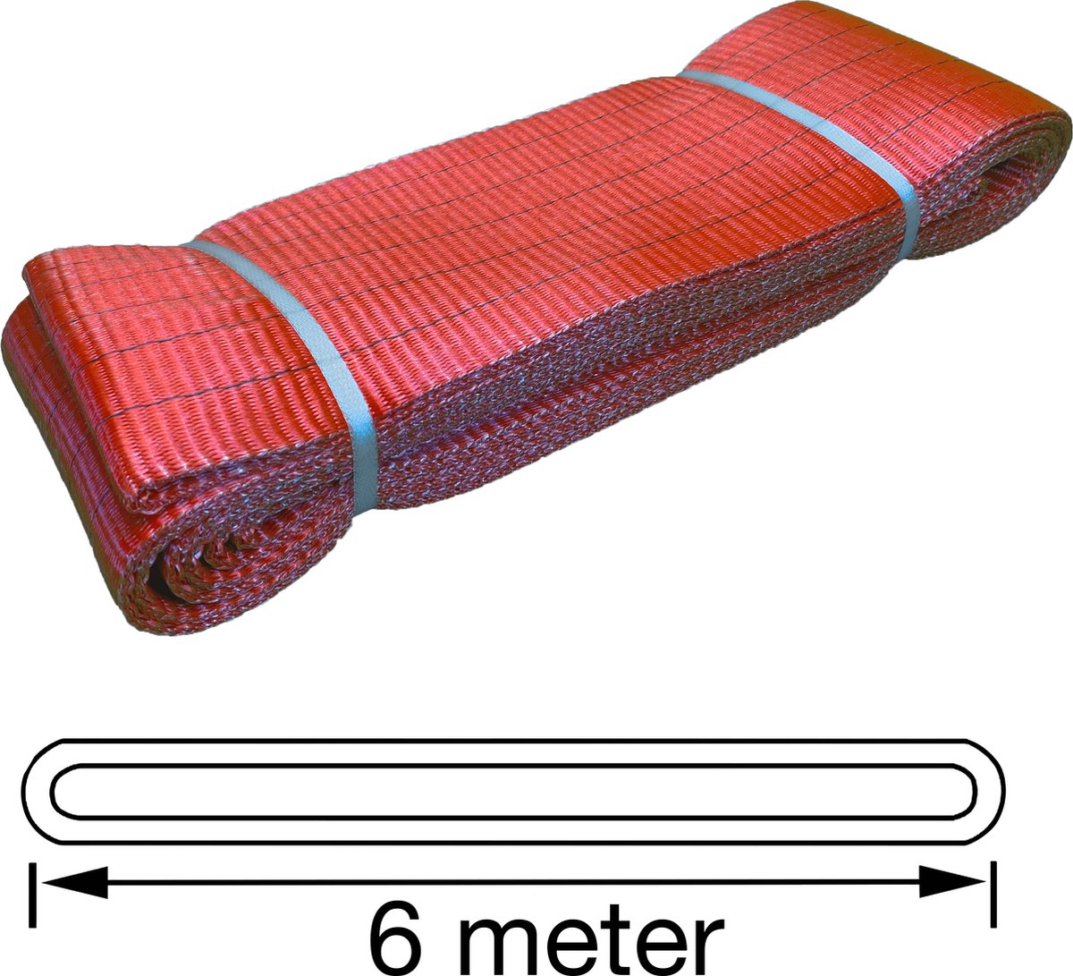 TETRA Hijsband - Werklast 5 Ton - Lengte 6 Meter - Hijsbanden - Heffen ...