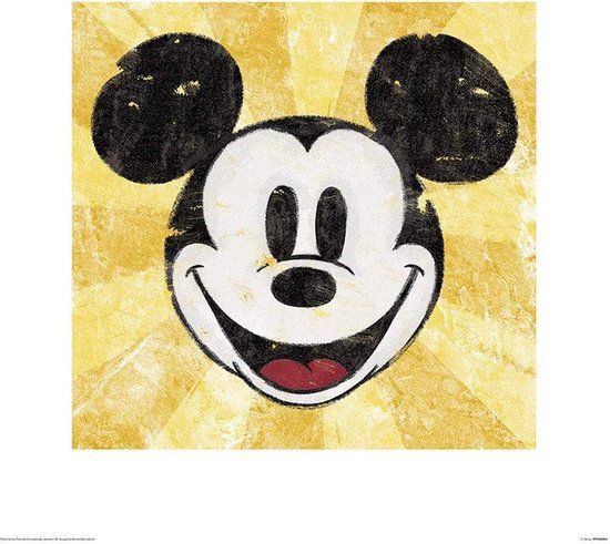 Pyramid Mickey Mouse Squeaky Chic Kunstdruk 40x40cm Poster - 40x40cm ...