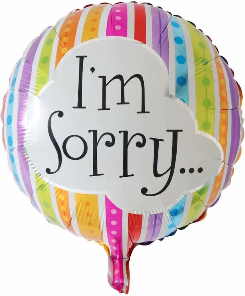 Folieballon ''I'm sorry'' - Multicolor - Folie - 34 cm - Ballonnen ...