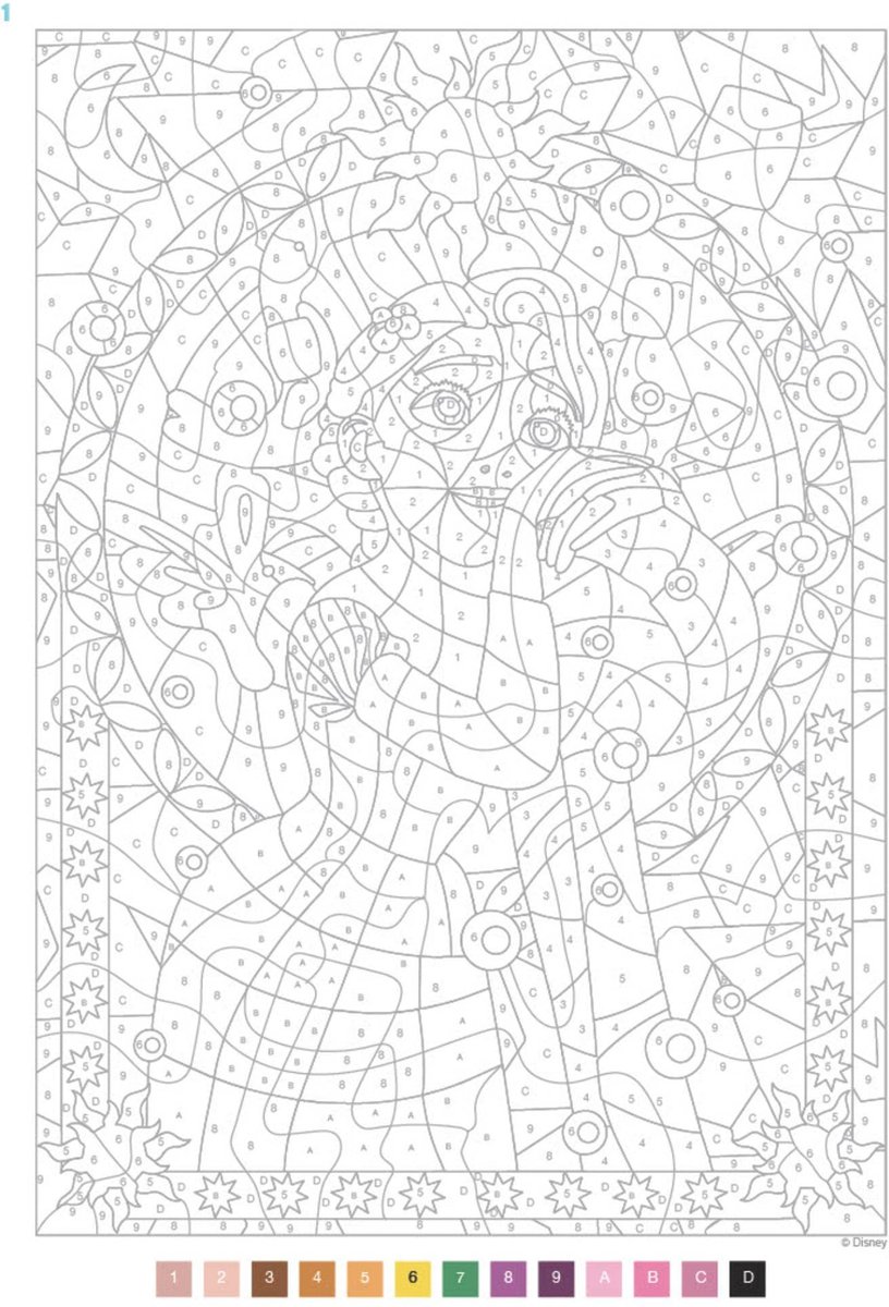 Disney Coloriages Mystères Vitraux - Kleurboek voor volwassenen | bol.com