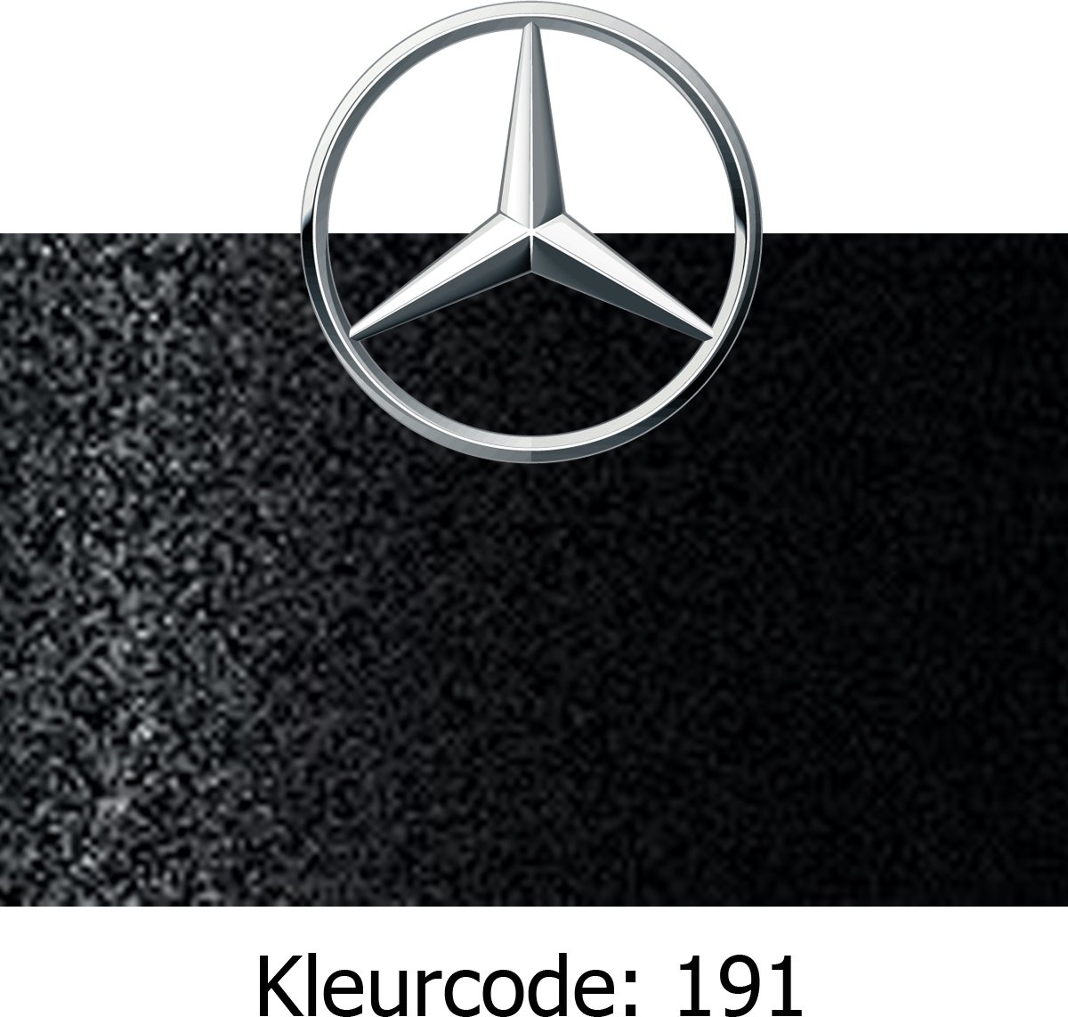 Lakstift Autolak MERCEDES Kleurcode 191 - KOSMOSSCHWARZ-MET. - 12ml ...