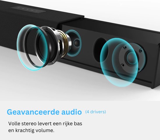 LooMar Soundbar met Subwoofer - Soundbars voor TV 3D Sound - Bluetooth ...